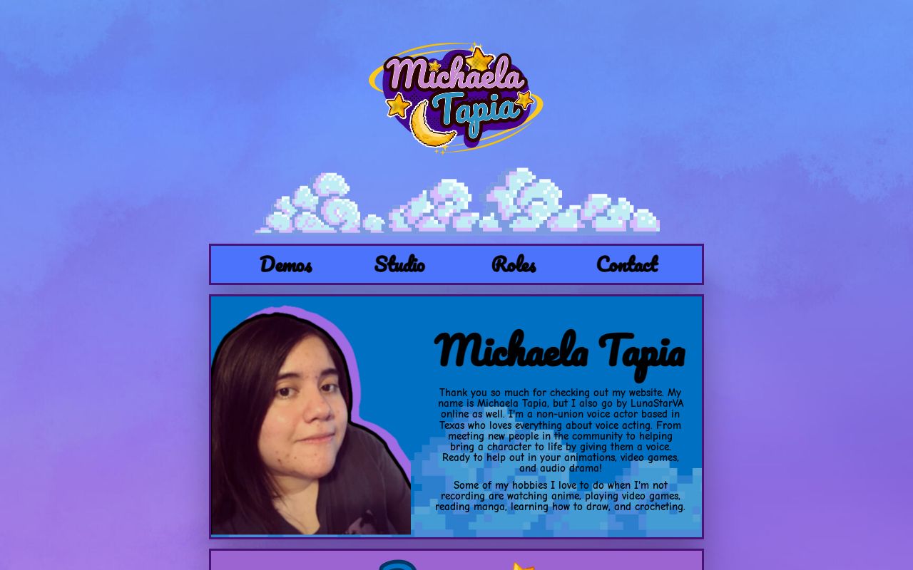 Michaela's VO website